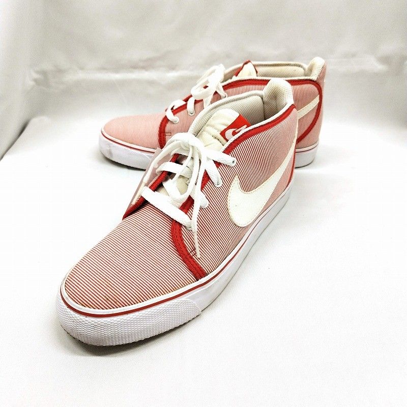 ナイキ(NIKE) 555314-610 TOKI TEXTILE トキ テキスタイル 26cm ハイカットスニーカー レッド×ホワイト ...