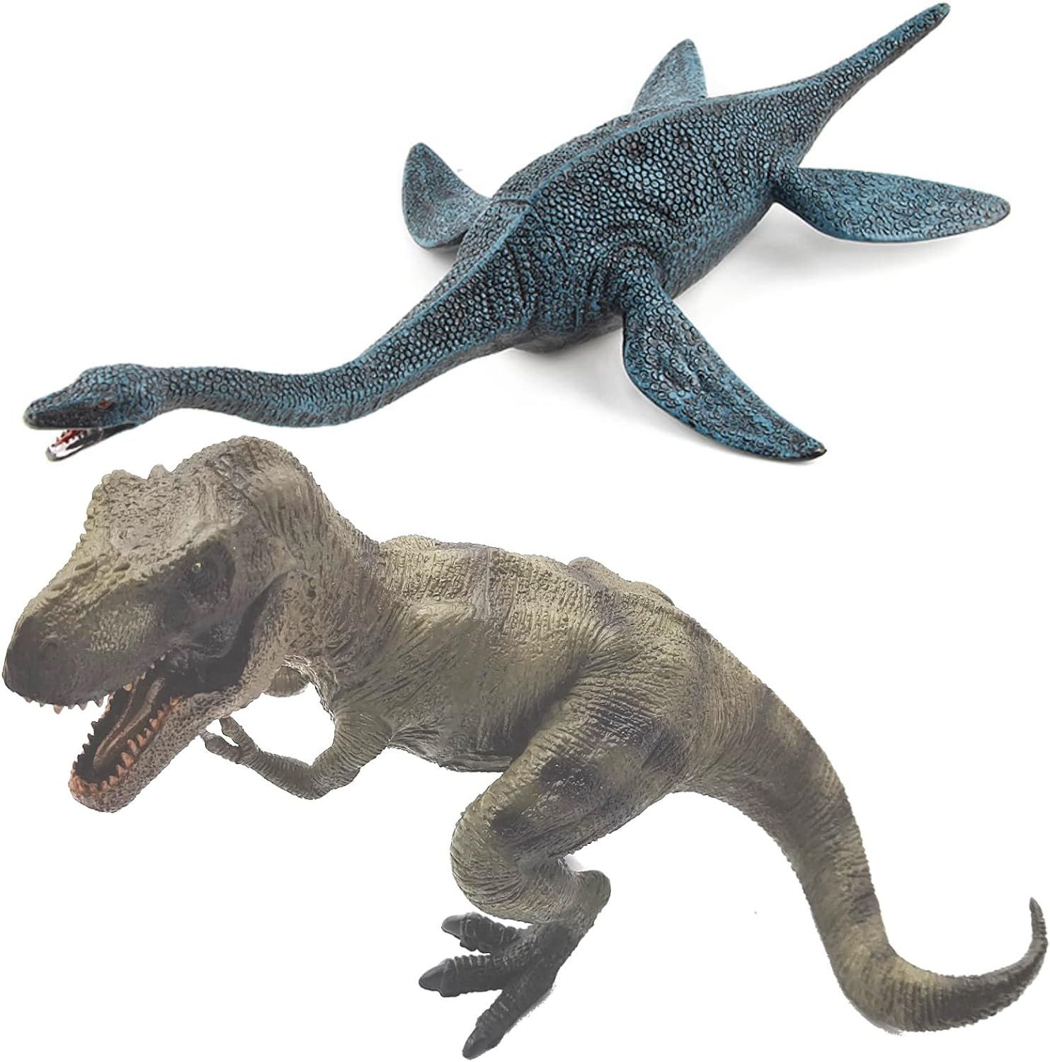 UTST 恐竜 フィギュア セット ティラノサウルス フィギュア プレシオサウルス フィギュア 海 恐竜 おもちゃ 6+ (緑T.rex＋ﾌﾟﾚｼｵ) - メルカリ