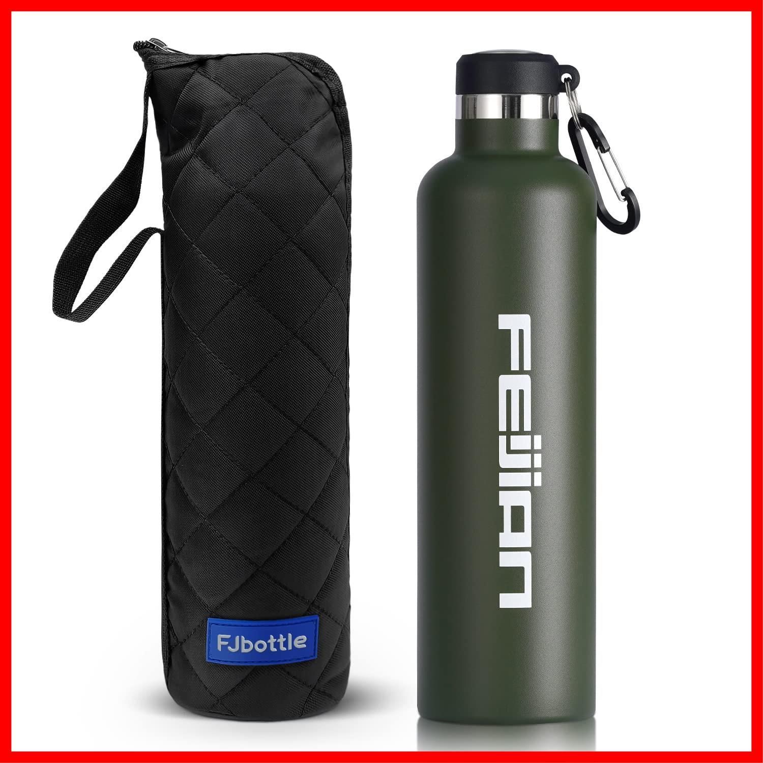 【特売】FEIJIAN 水筒 1リットル 真空断熱 保温 保冷 スポーツボトル 直飲み ステンレスボトル 1l スポーツ飲料対応 広口 水筒 ...