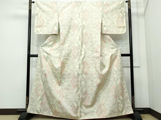 平和屋着物○本場大島紬 白大島 花唐草文 正絹 逸品 CAAR8064vf - メルカリ