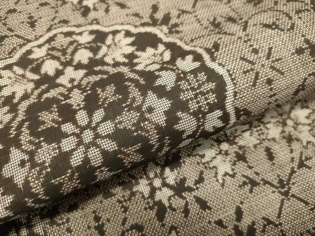 平和屋着物●本場大島紬　9マルキ　正倉院花文　正絹　逸品　未使用　DAAT1023tw 平和屋着物○本場大島紬 9マルキ 正倉院花文 正絹 逸品 未使用