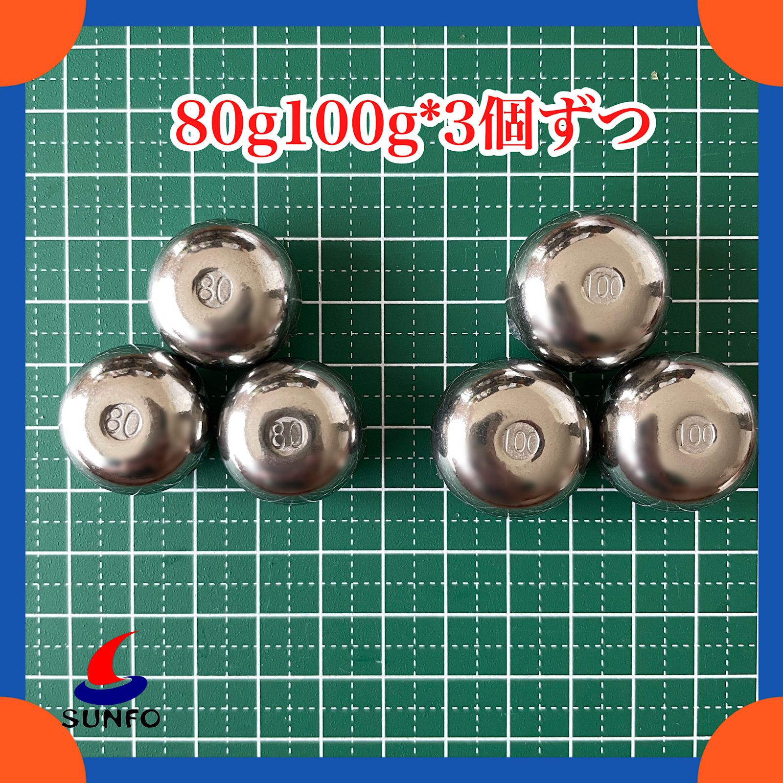 タイラバ タングステン シンカー 80g100g*3個ずつ 鯛ラバ ジグ ヘッド - SUNFO(サンフォ) - メルカリ
