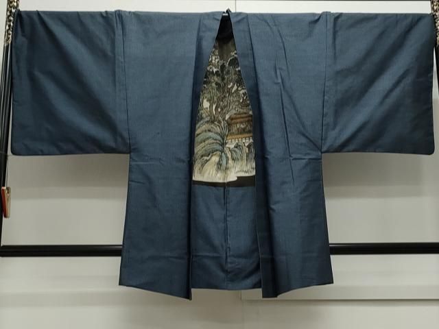 平和屋着物○男性 本場大島紬 アンサンブル 吉祥文 正絹 逸品