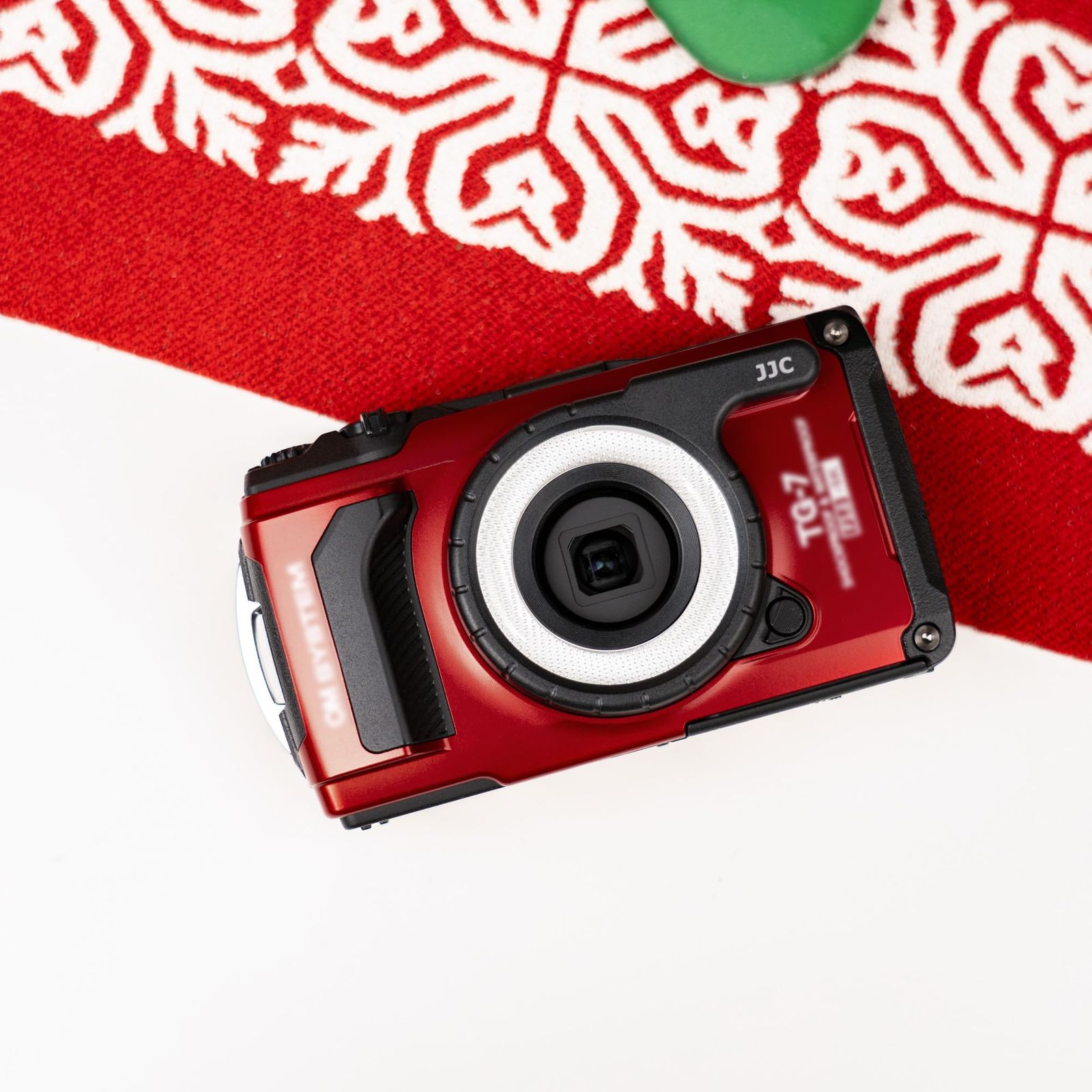 JJC LEDライトガイドリング Olympus Tough TG-7 TG7 TG-6 TG6 TG-5 TG5 TG4 TG4 TG-3 TG3 TG-2 TG2デジタルカメラ用 マクロ ...