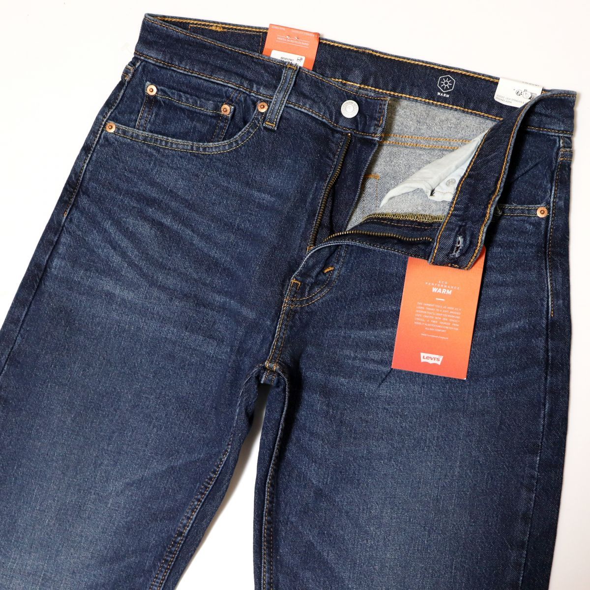★リーバイス Levis 505 新品 WARM 起毛 保温 防寒 ストレッチ レギュラー ジーンズ デニム パンツ 34インチ[00505 ...