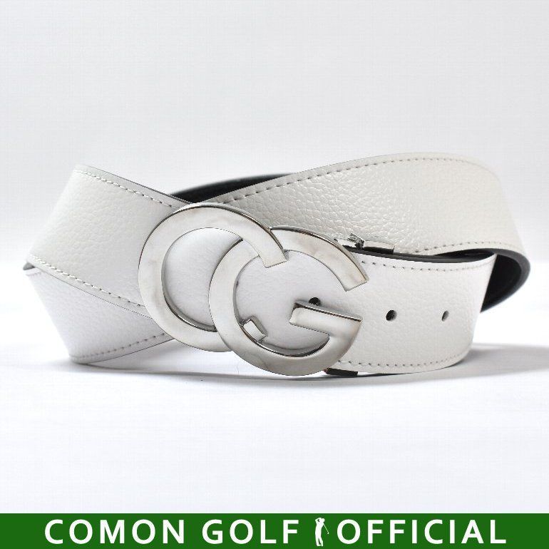 新品【COMONGOLF/コモンゴルフ】PUリバーシブルゴルフベルト/ホワイト×ブラック(CG-BT1512)ゴルフウェア メンズ ベルト ゴルフベルト ゴルフ PU 合成皮革 PUレザー ...