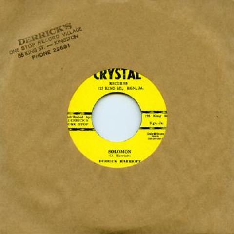 7” Derrick Harriott Solomon DSRDH7004 Crystal/Dub Store Japan Vinyl ...