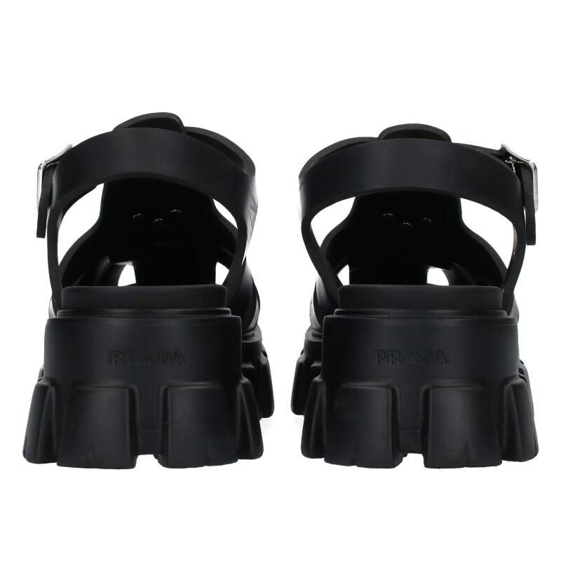 プラダ 2X3083 モノリスラバー三角ロゴプレートサンダル メンズ 7
