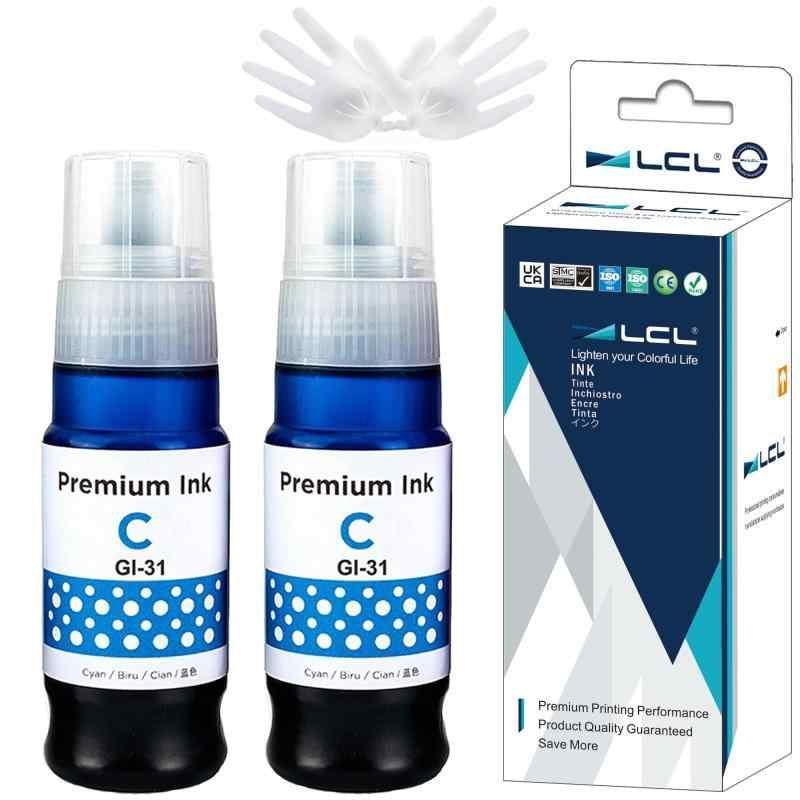 LCL Canon用 キャノン用 GI-31 GI-31C (2パック シアン 70ML) 互換インクボトル 対応機種：G3360 G3370 G3390 G1330 - メルカリ