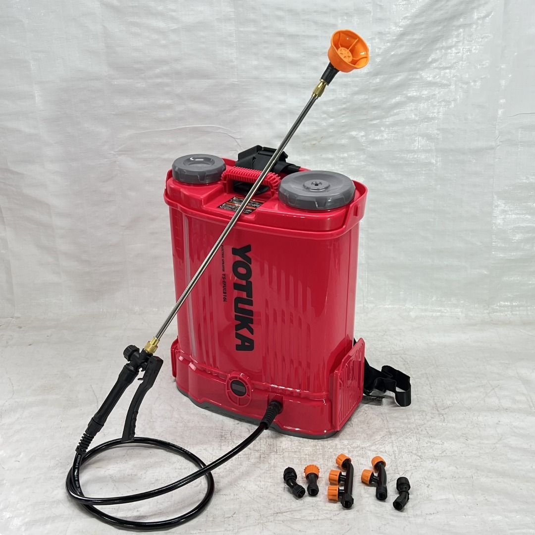 【未使用】【展示品】 電動噴霧器 背負い式 16L バッテリー式 ノズル6種付 かき混ぜ機能付き レッド YS-EFULB16L 【725】 - メルカリ