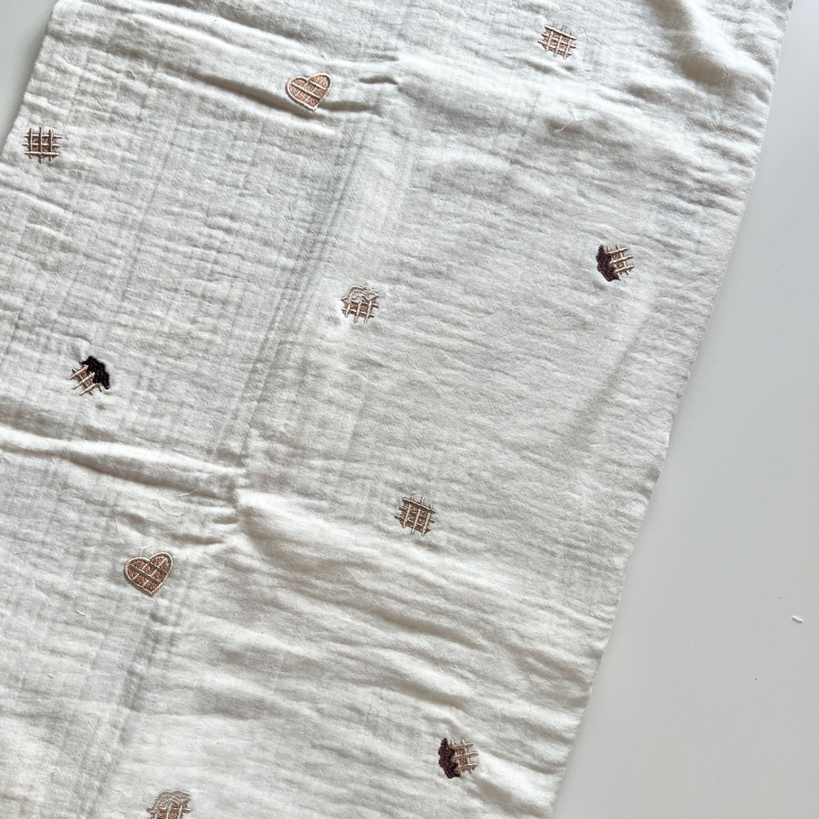 original トリプルガーゼ(ワッフル刺繍) 韓国生地 - メルカリ original トリプルガーゼ(ワッフル刺繍) 韓国生地 - メルカリ