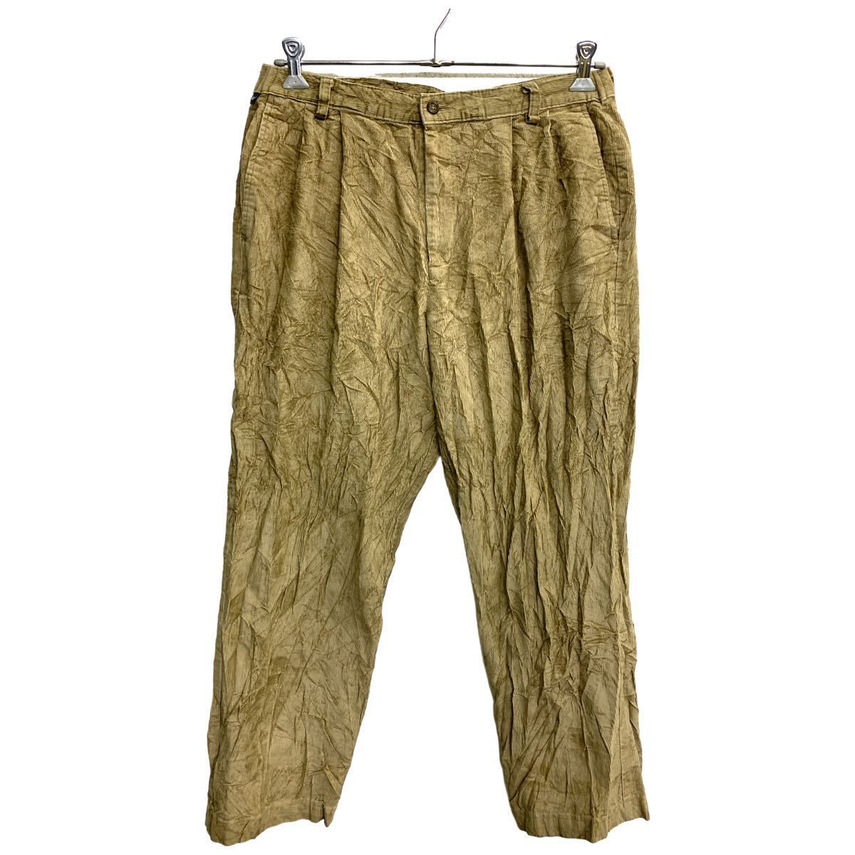 DOCKERS コーデュロイパンツ W36 ドッカーズ リラックスフィット タック ビッグサイズ ベージュ コットン 古着卸 アメリカ仕入 ...