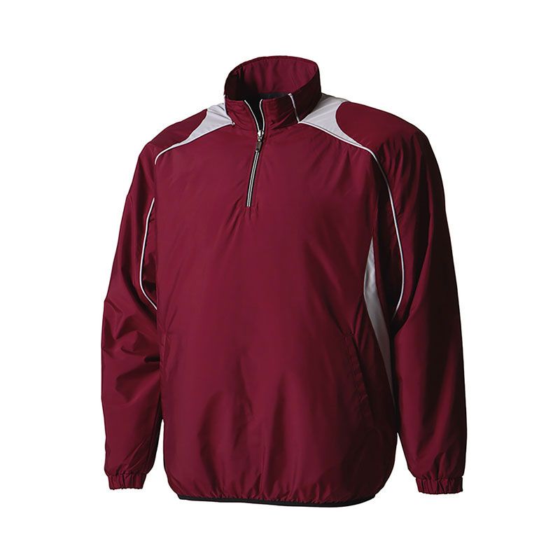 DESCENTE デサント 長袖プルオーバーコート エンジxシルバー Lサイズ STD-425B ENG | スポーツ スポーツ用品 野球 ベースボール ベースボールウェア トレーニングウェア アウター 長袖 プルオーバーコート コート 防風 保温 はっ水 耐水 中綿 エンジ シルバー L デサント(descente) 長袖プルオーバーコート 野球 アウター (STD-425B