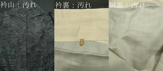 平和屋着物□本場大島紬 枝花文 正絹 逸品 CAAU0895yk