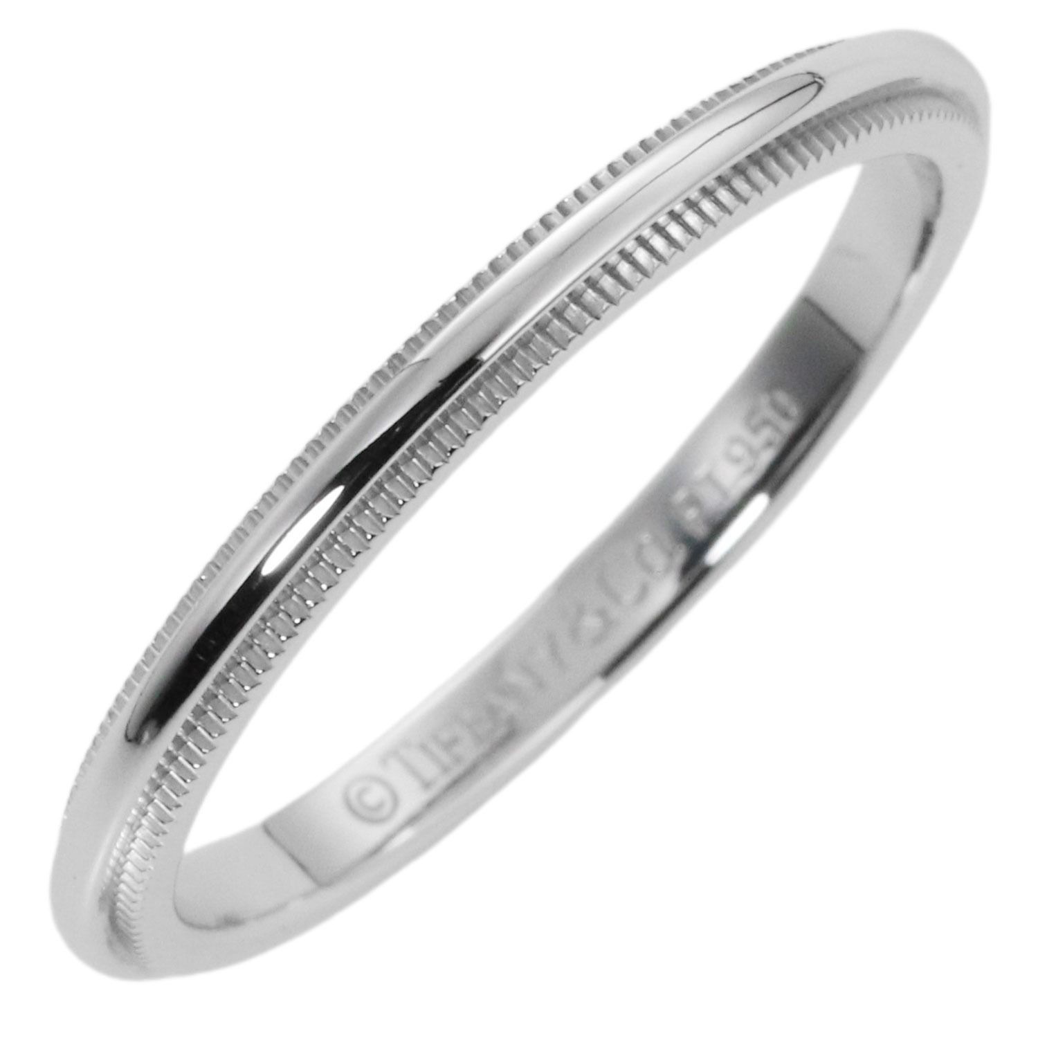 【TIFFANY&Co.】ティファニー ミルグレイン バンド 2mm Pt950 - にしきの - メルカリ