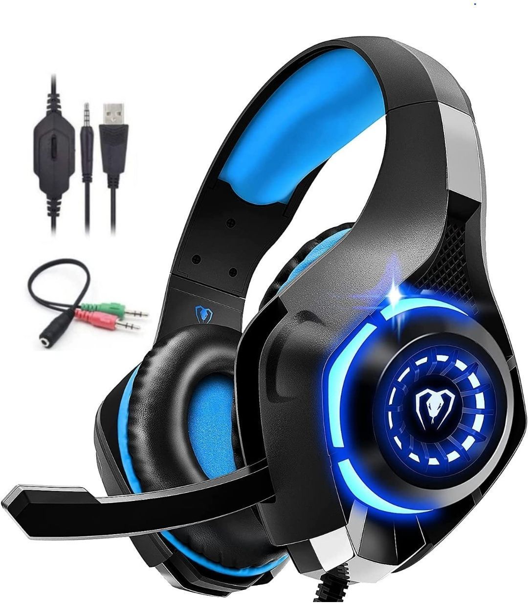 ASDFK ブルー ゲーミング ヘッドセット ps4 ps5 フォートナイト Switch スプラトゥーン 有線 - バリューズ本州無料配送 ...