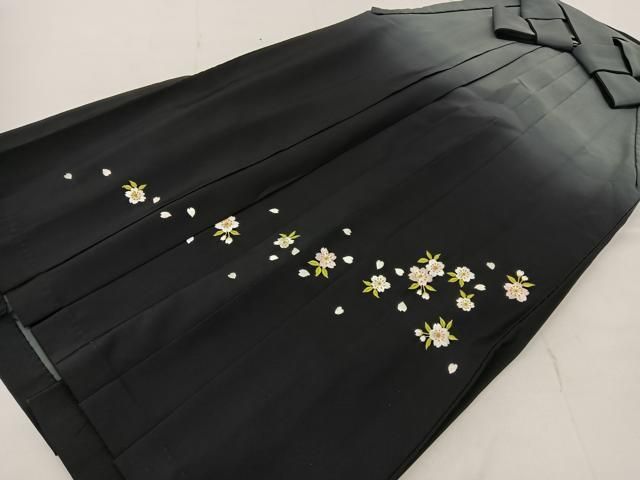 平和屋着物○女性 行灯袴 総刺繍 桜 暈し染め 金糸 洗える着物