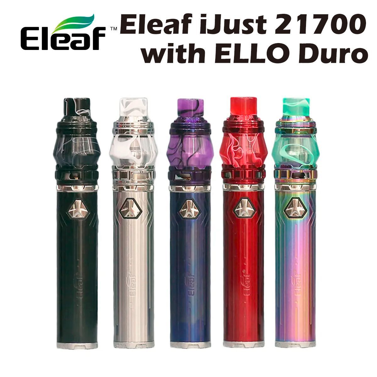 Eleaf iJust 21700 with ELLO Duro Kit 80W 5.5ml スターターキット イーリーフ アイジャスト セミメカニカル セミメカ 電子タバコ ベイプ 本体 ...