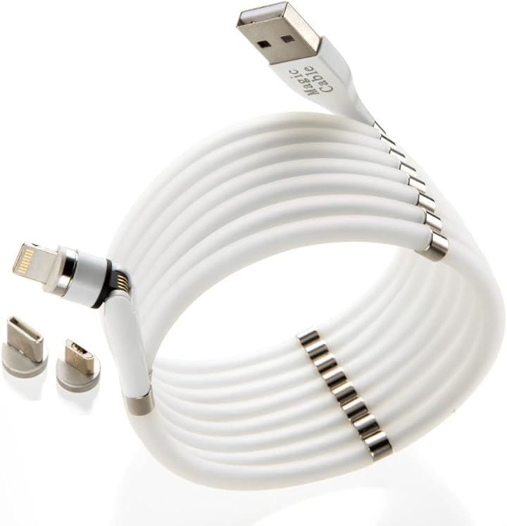 Magic Cable iPhone互換用 iPhone互換端子 540 USBケーブル マジックケーブル 充電器 マグネットケーブル ...