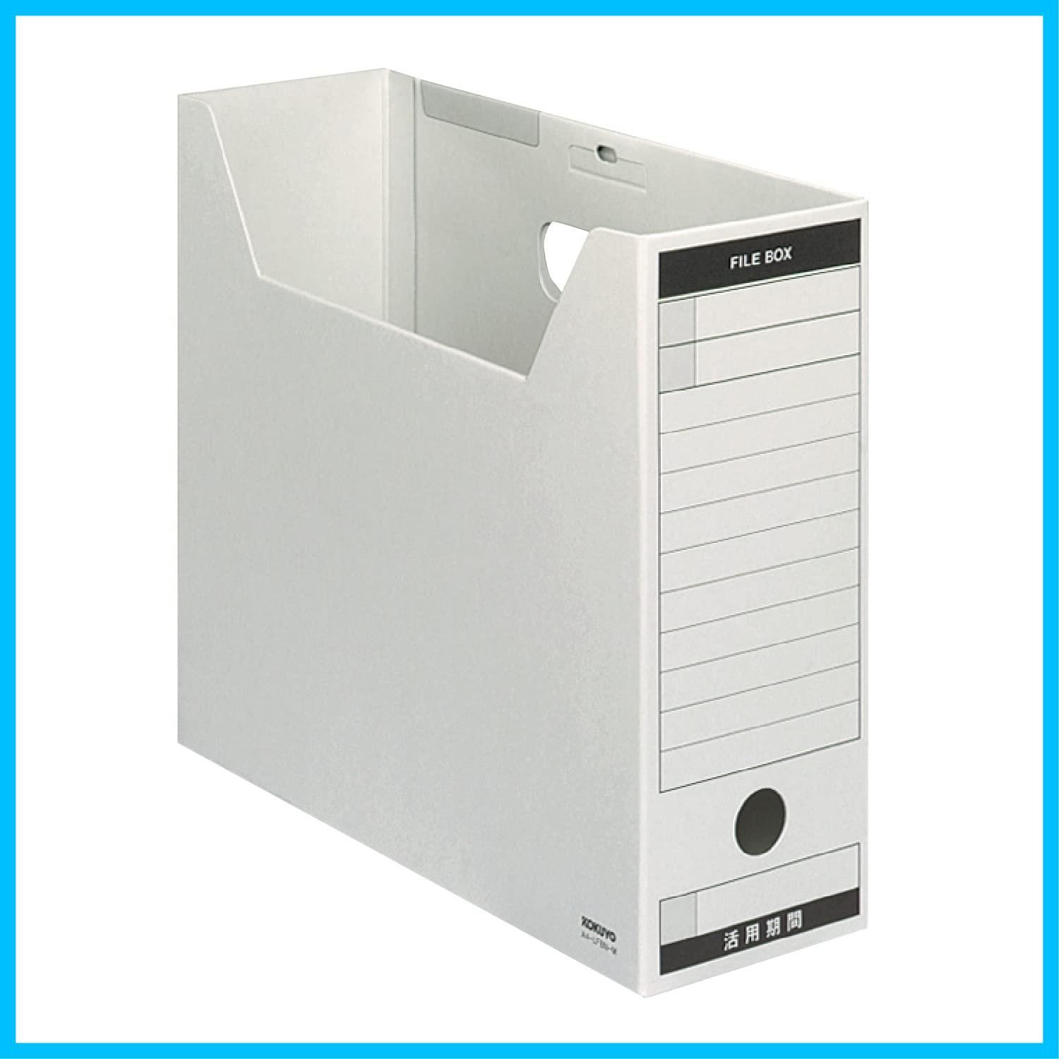 【特価セール】フタ付き 色厚板紙 A4 ファイルボックス グレー コクヨ(KOKUYO) A4-LFBN-MZ - メルカリ