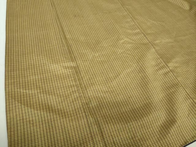 平和屋着物○男性 本場縞大島紬 格子 正絹 逸品 DAAS3831ps 平和屋着物□