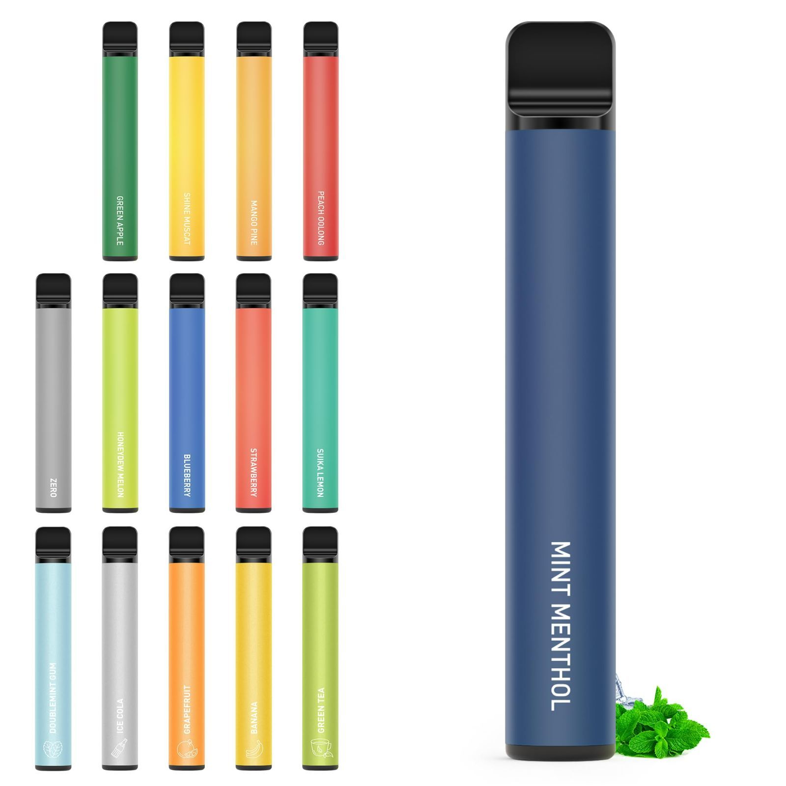 電子タバコ 使い捨て VAPE プレミアムフレーバー 1000回吸引可能 爆煙 大容量 水蒸気タバコ 禁煙 ニコチンゼロ ビタミン入り ...