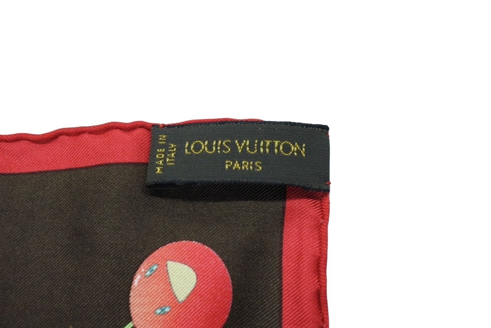 新品同様 LOUIS VUITTON ルイヴィトン スカーフ 村上 隆 新品同様 LOUIS VUITTON ルイヴィトン スカーフ 村上 隆
