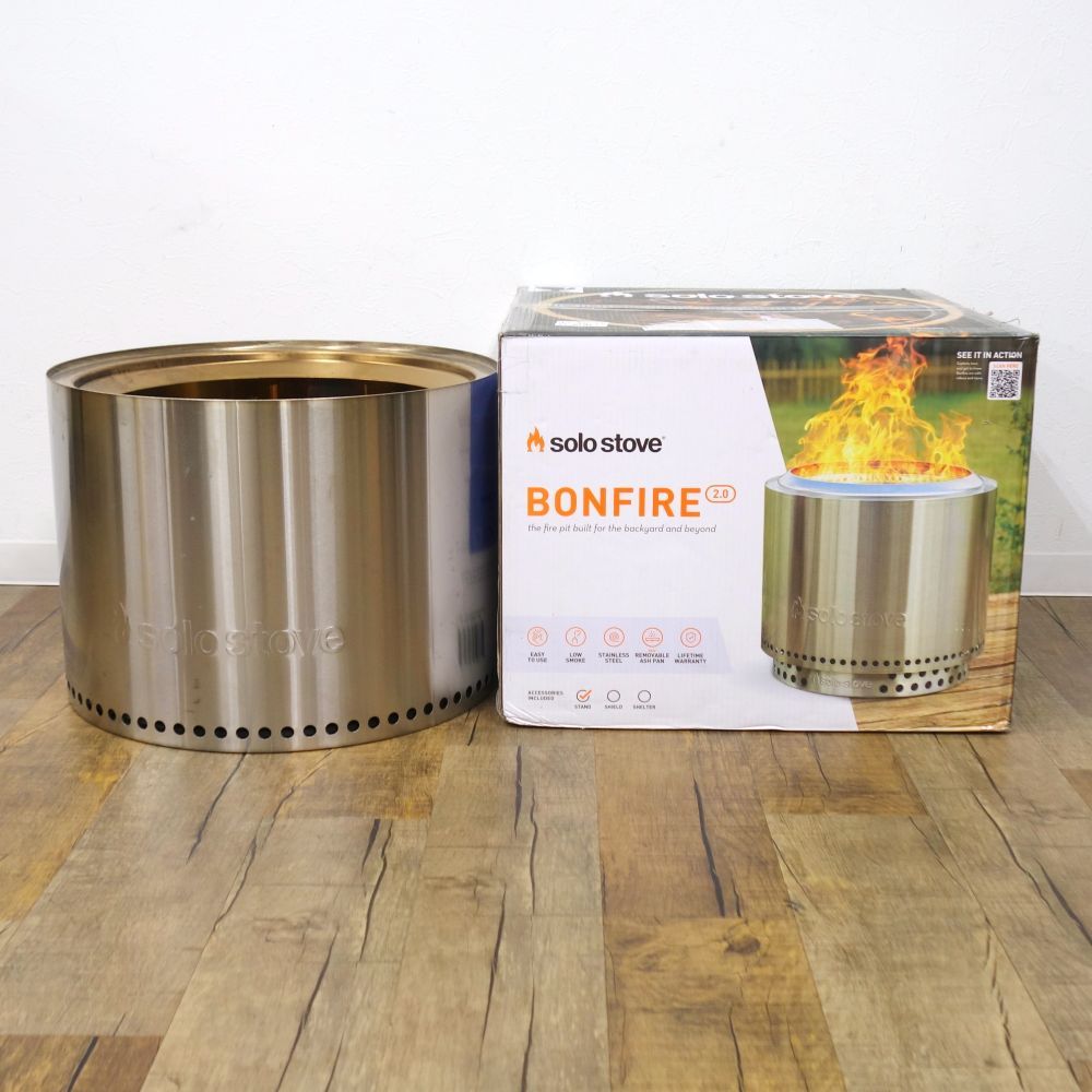 ソロストーブ SOLO STOVE BONFIRE KIT 2.0 ボンファイヤー キット ファイヤーピット ステンレス 焚き火台 焚火 ...