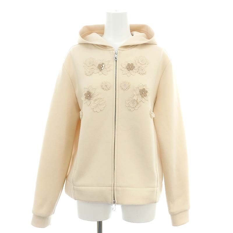 チェスティ Chesty 23SS フラワーフレアパーカー 長袖 フルジップ フード付き 0 XS ピンクベージュ /YQ OS - メルカリ