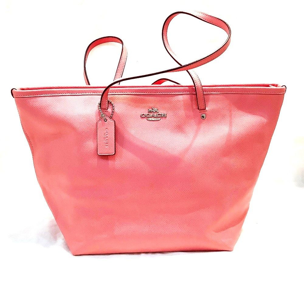 コーチ （COACH）PVCトートバッグ ピンク F34103 アウトレット ショルダーバッグ A4入ります。 【中古】KB-9452 - メルカリ
