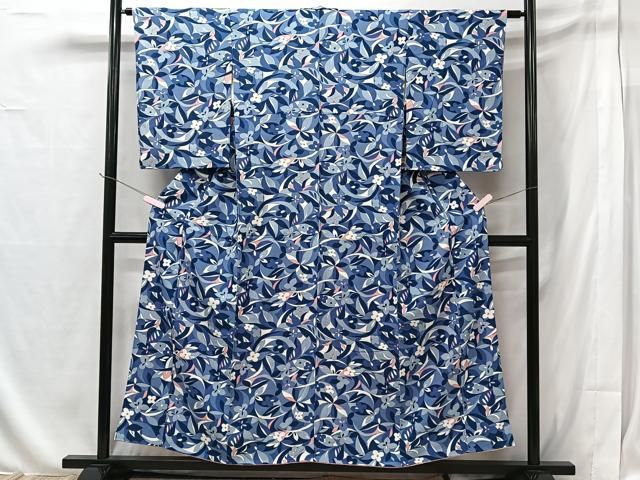 平和屋着物○訪問着 舞花文 暈し染め 正絹 逸品 DAAV1163tw