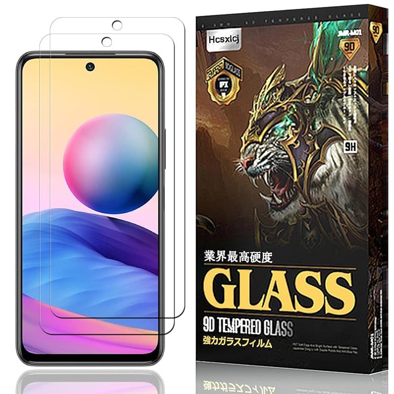 【2枚】対応 For Xiaomi Redmi Note 10 JE XIG02 / Redmi Note 10T ガラスフィルム XIG02 ...