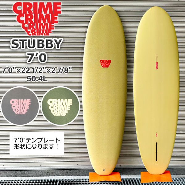 サーフボード ソフトボード 正規品 CRIME SOFTBOARDS クライム STUBBY 7’0 シングルフィン ミッドレングス - メルカリ