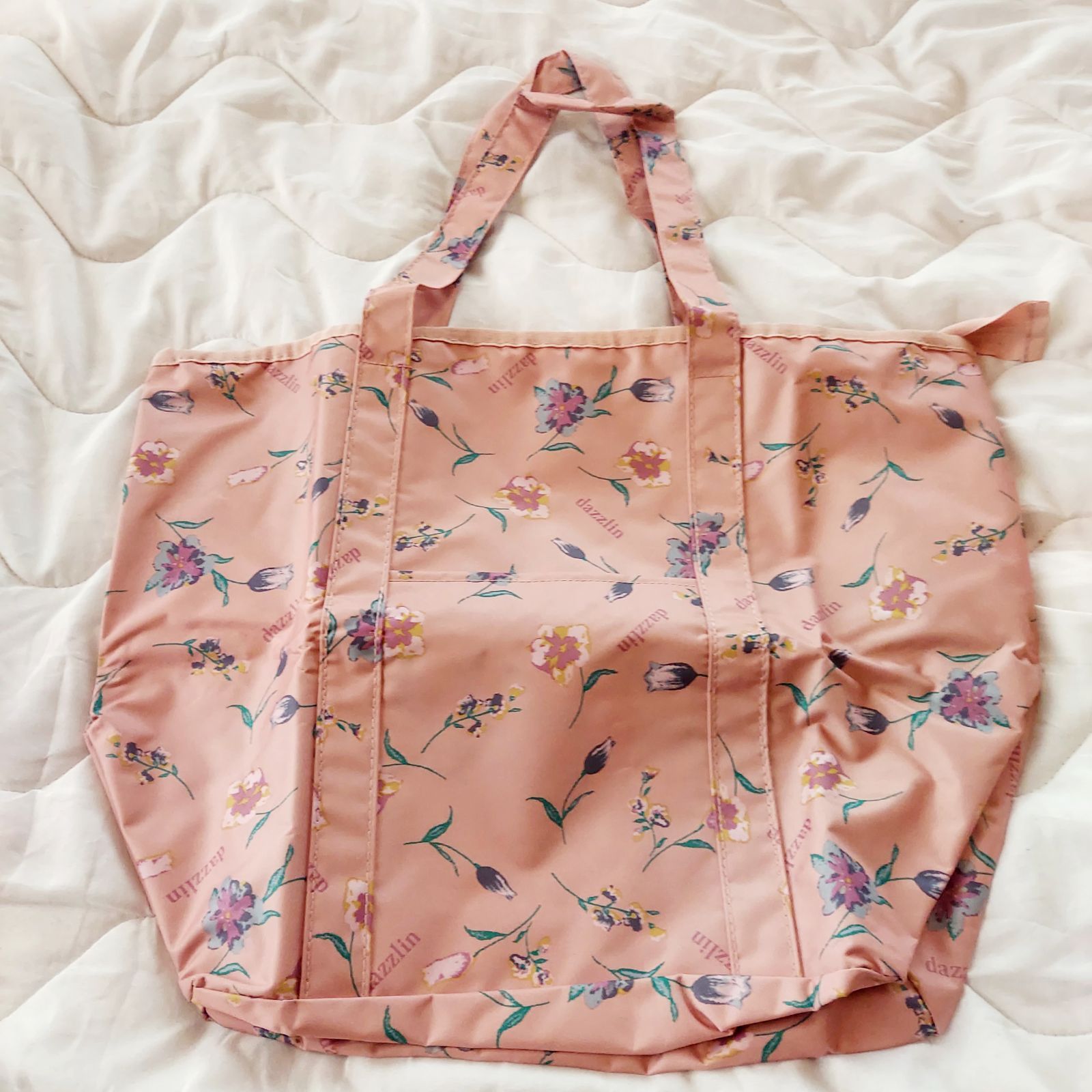 dazzlin × non-no ファスナートート 花柄 総柄 バッグ - メルカリ