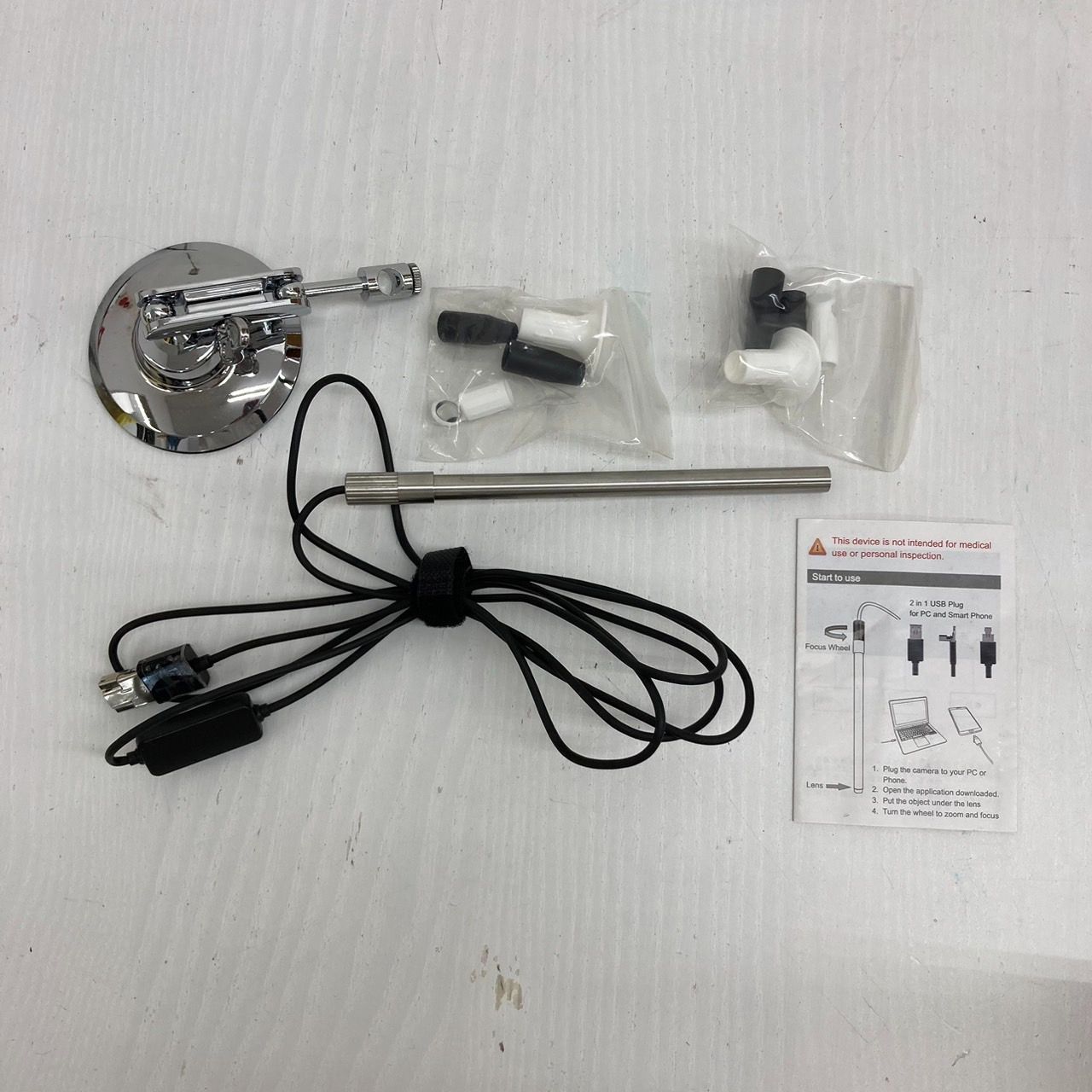 デジタルマイクロスコープ MS100 10~200倍 デジタル顕微鏡 - メルカリ