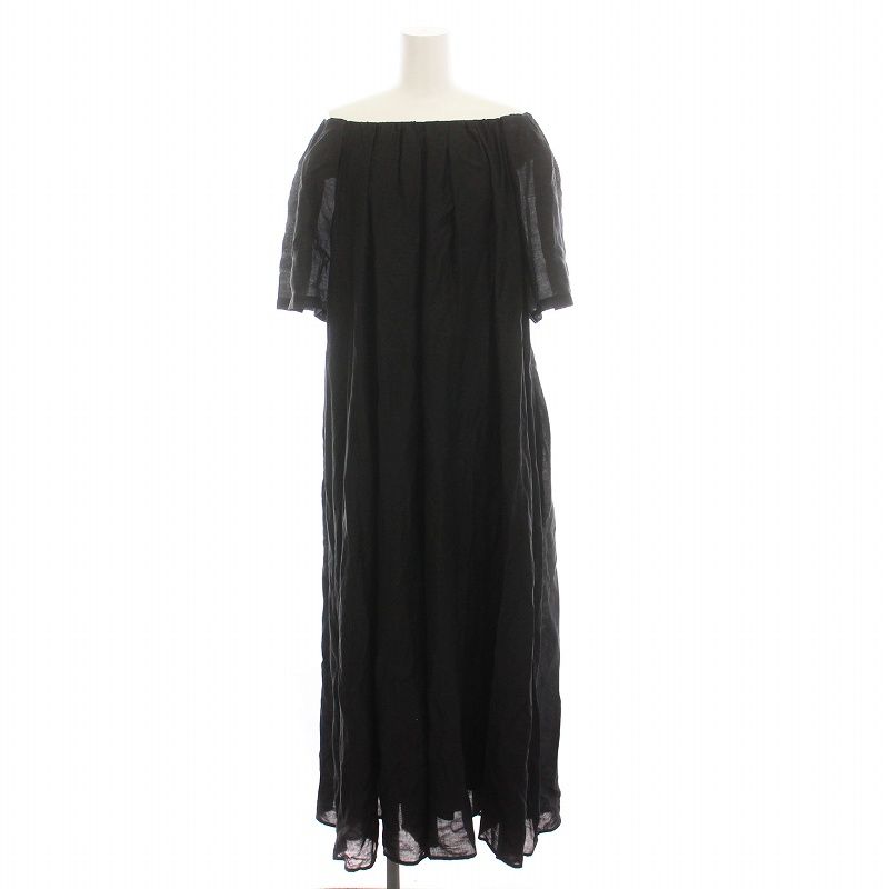 アメリヴィンテージ Ameri VINTAGE 24SS 3WAY SHOULDER VOLUME ROMPERS ショルダー ボリューム ロンパース オールインワン S 黒 ...