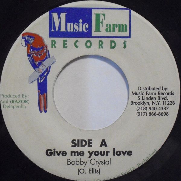 米7” Bobby Crystal Give Me Your Love NONE Music Farm Records /00080 - メルカリ