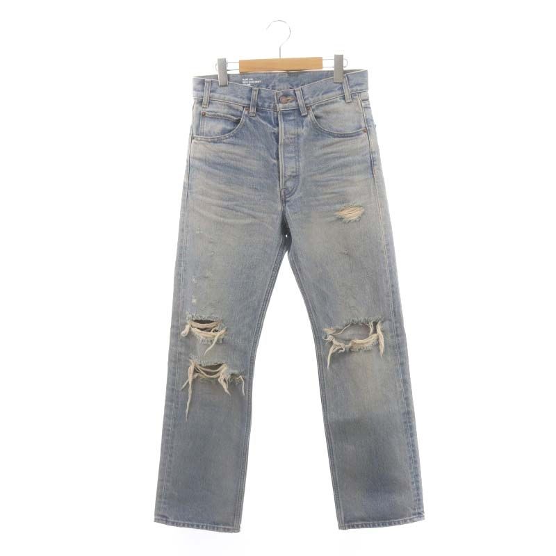 セリーヌ CELINE by Hedi Slimane クラッシュ加工 デニム パンツ セリーヌ CELINE by Hedi Slimane クラッシュ加工 デニム パンツ