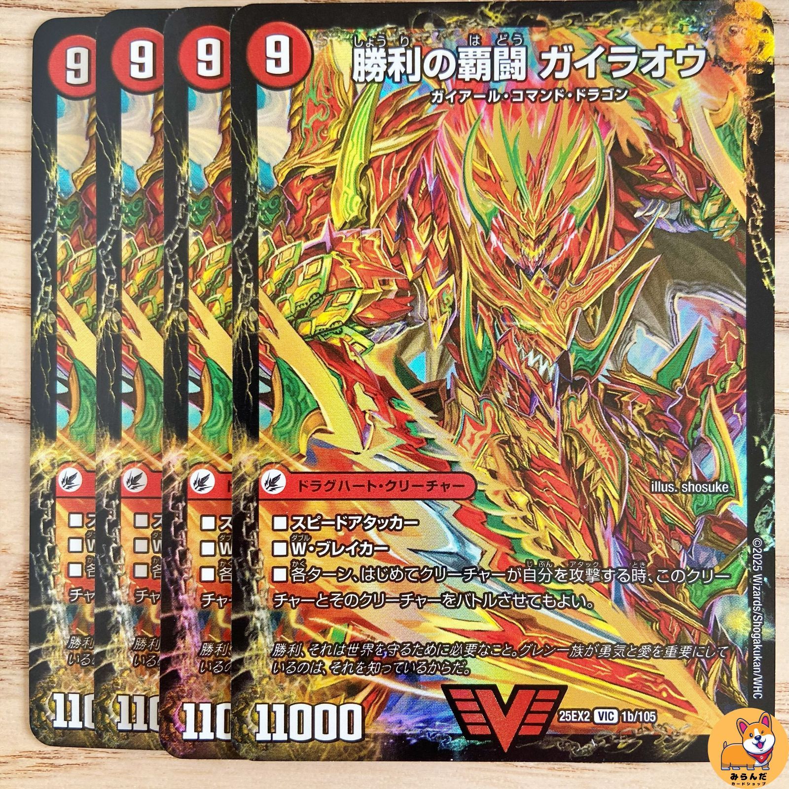 【DM25-EX2】覇闘将龍剣 ガイオウバーン/勝利の覇闘 ガイラオウ VIC - メルカリ