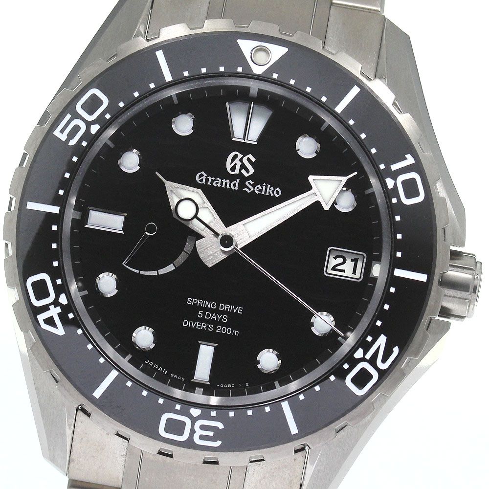 セイコー SEIKO SLGA015/9RA5-0AC0 グランドセイコー エボリューション9 パワーリザーブ スプリングドライブ メンズ美品 ...