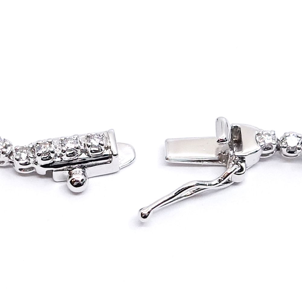 栄】ヴァンドーム青山 K18WG テニス ブレスレット ダイヤモンド 栄】ヴァンドーム青山 K18WG テニス ブレスレット ダイヤモンド