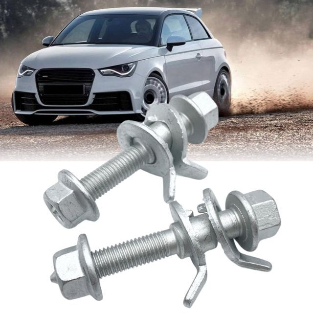 【ZEROLIBERTY】 強度12.9 ティアナ L33 フロント用 キャンバーボルト M14 調整幅 ±1.75° シルバー 2本セット 偏心ボルト カムワッシャー ポジキャン ネガキャン ...