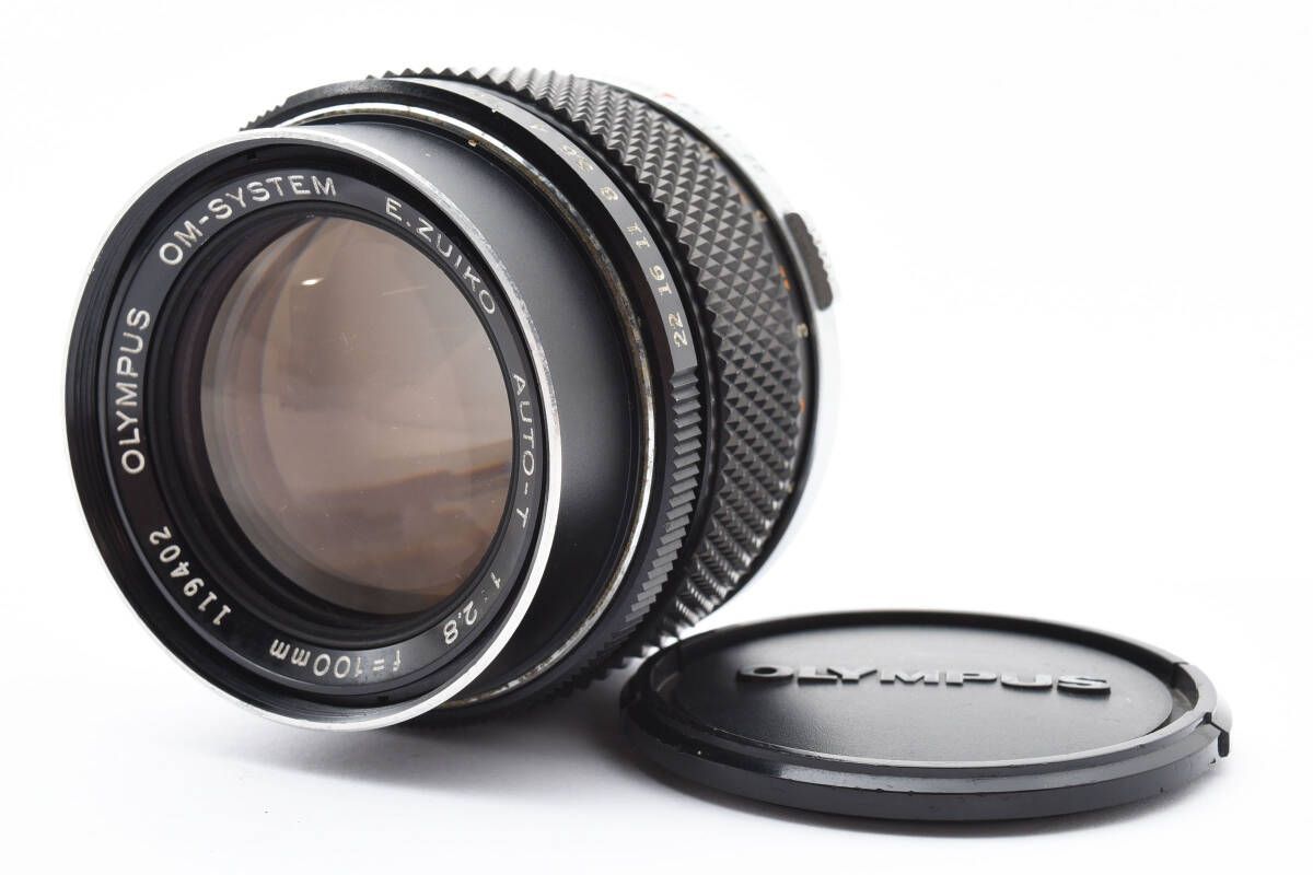 ★外観美品・光学良品★ オリンパス OLYMPUS OM-SYSTEM E.ZUIKO AUTO-T 100mm f2.8 MF 一眼カメラ ...