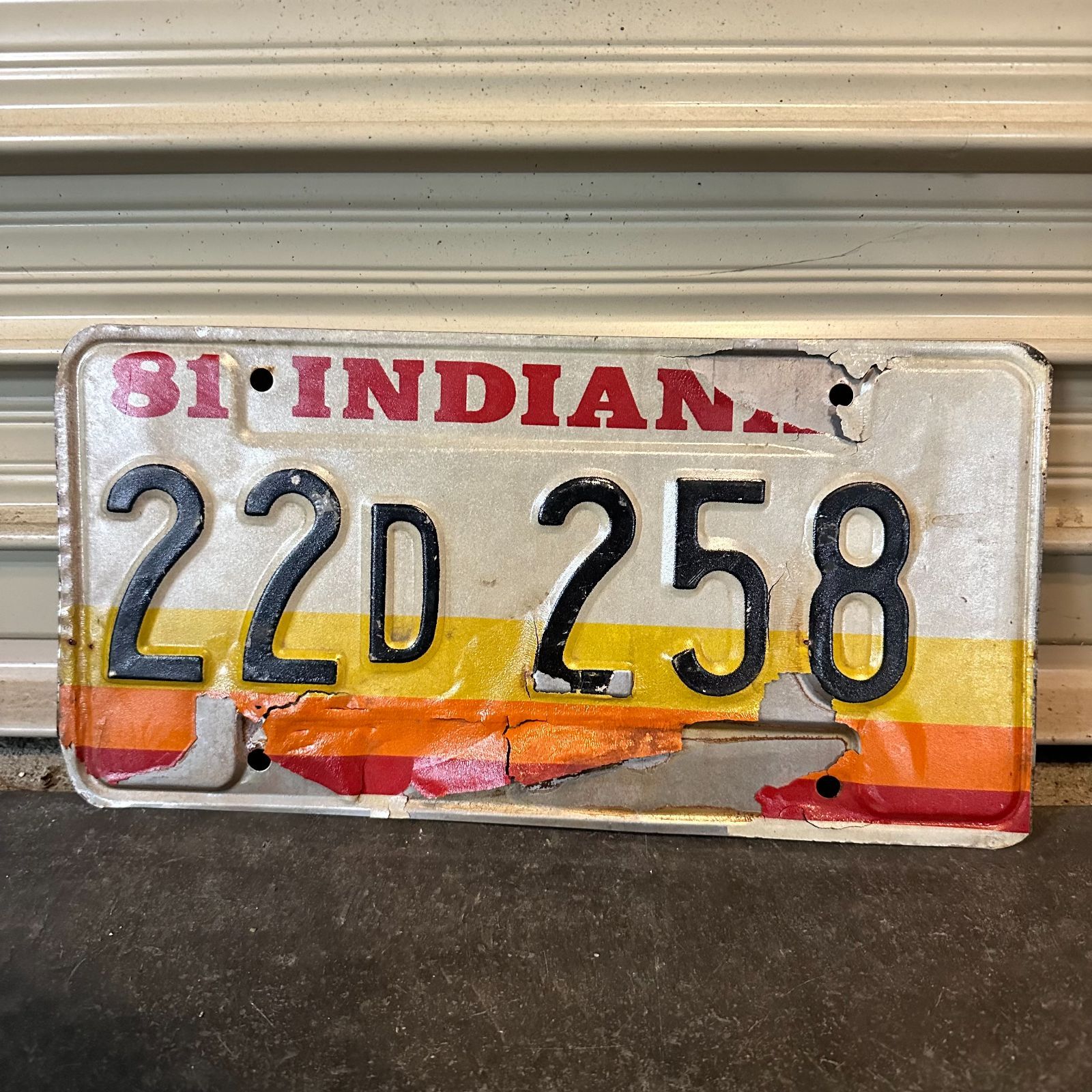 INDIANA Number Plate ライセンスプレート 22D258 - メルカリ