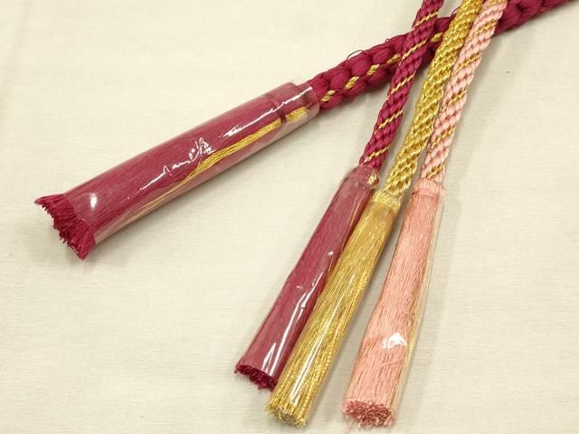 平和屋着物▽和装小物 振袖用帯締め・帯揚げセット 装飾 パール ビーズ