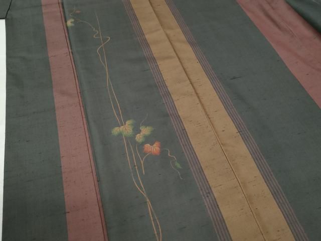 平和屋着物○京の名門・菱屋六右ェ門 紬 訪問着 蔦