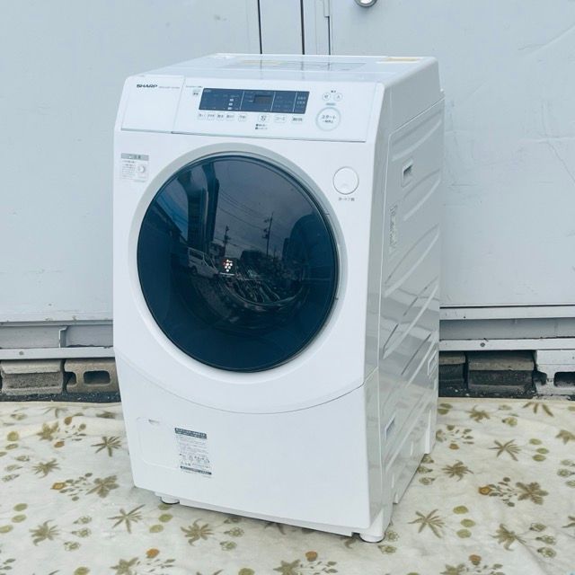 送料無料 ドラム式電気洗濯乾燥機【中古】動作保証 SHARP シャープ ES-H10G-WL 2023年製ホワイト 左開き 洗濯10kg 乾燥6kg ドラ洗 C/511806 - メルカリ