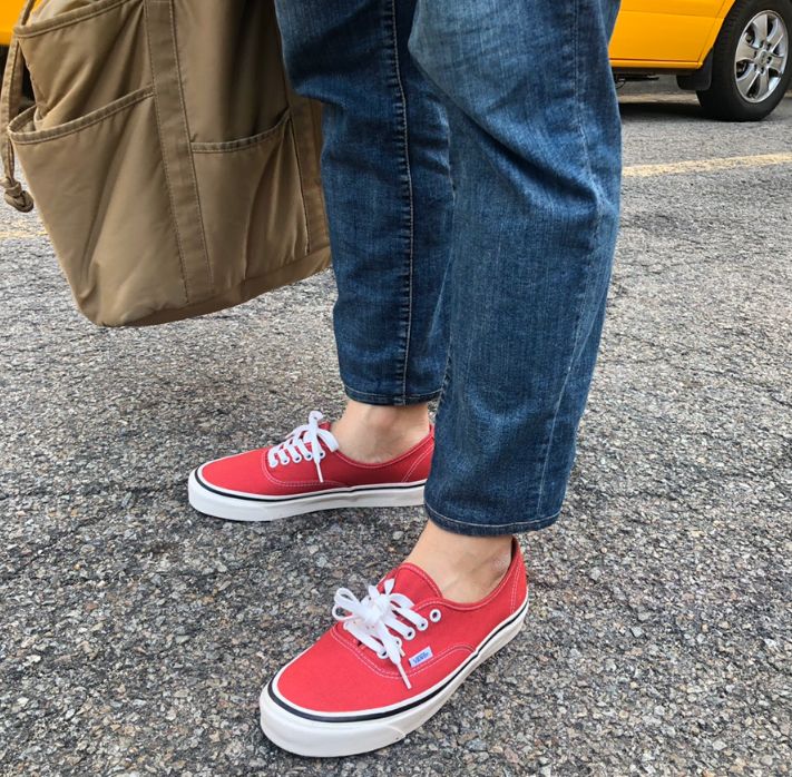 VANS(バンズ) オーセンティック 44DX エネルハイム レッド 265 未使用 7 9 のみ - メルカリ