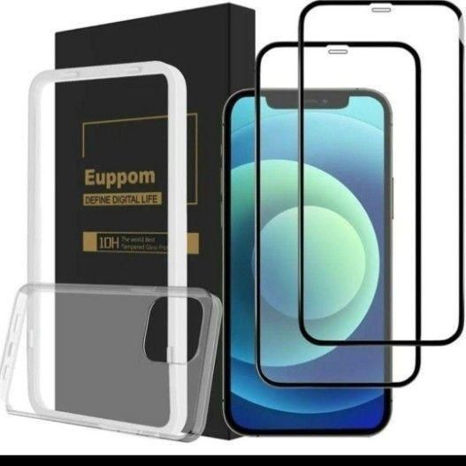 uppom iPhone ガラスフィルム 2枚セット 全面保護 粘着補助付き - メルカリ