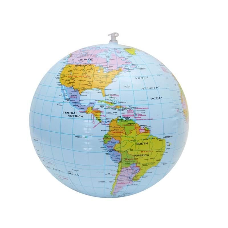Lanito 地球儀 ビーチボール型 地球儀 地球風船 英文表記 世界地図 空気入れのおもちゃ ラーニングリソーシズ 子供用 学習 球径30cm - メルカリ